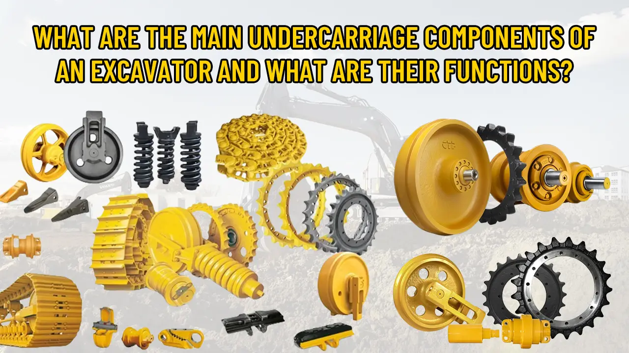 What are the main undercarriage components of an excavator and what are ...